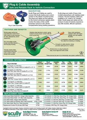 How to Choose the Right Scully Plug & Cable | Scully - Overfill ...
